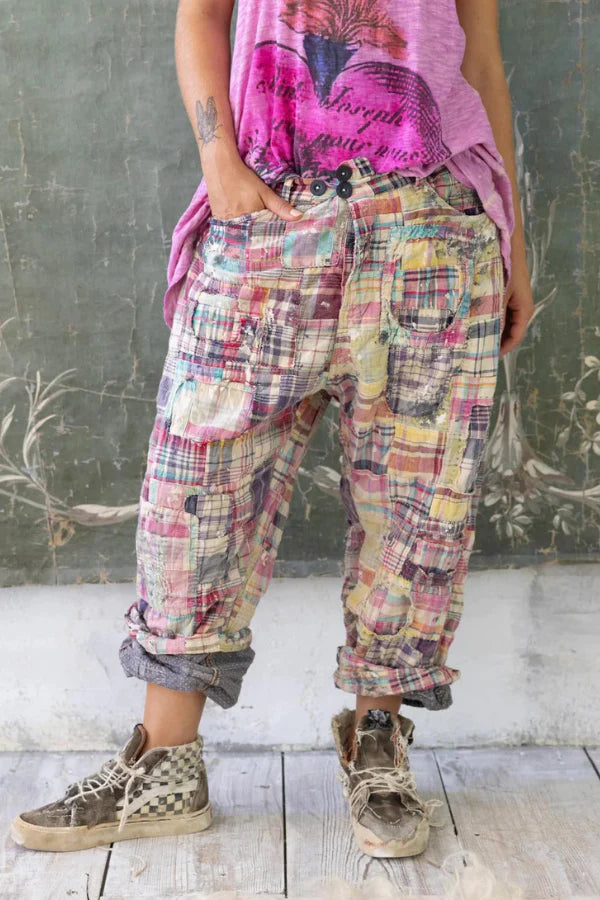 PATCHWORK MINER PANTS 513 MAGNOLIA PEARL madras rainbow – Stay Wild ...